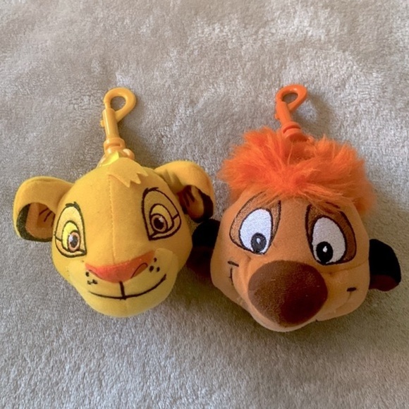 Disney | Toys | Disneys Lion King Simba Timon Keychains | Poshmark